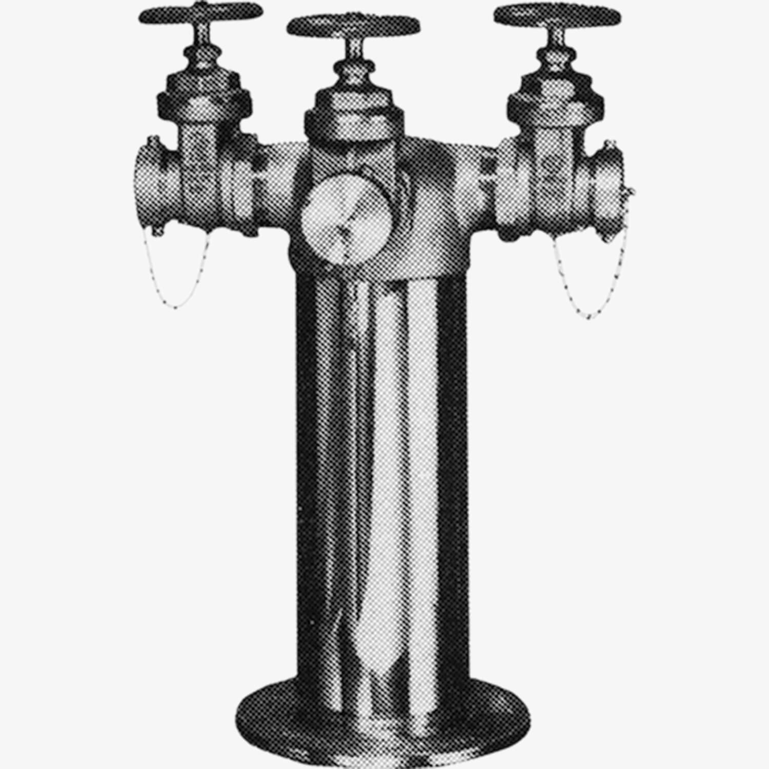 Three-Way Free-Standing Fire Pump Test Connections - Potter Roemer